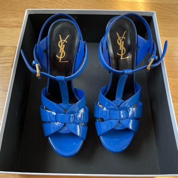 Yves Saint Laurent | Shoes | Ysl Royal Blue Heels | Poshmark